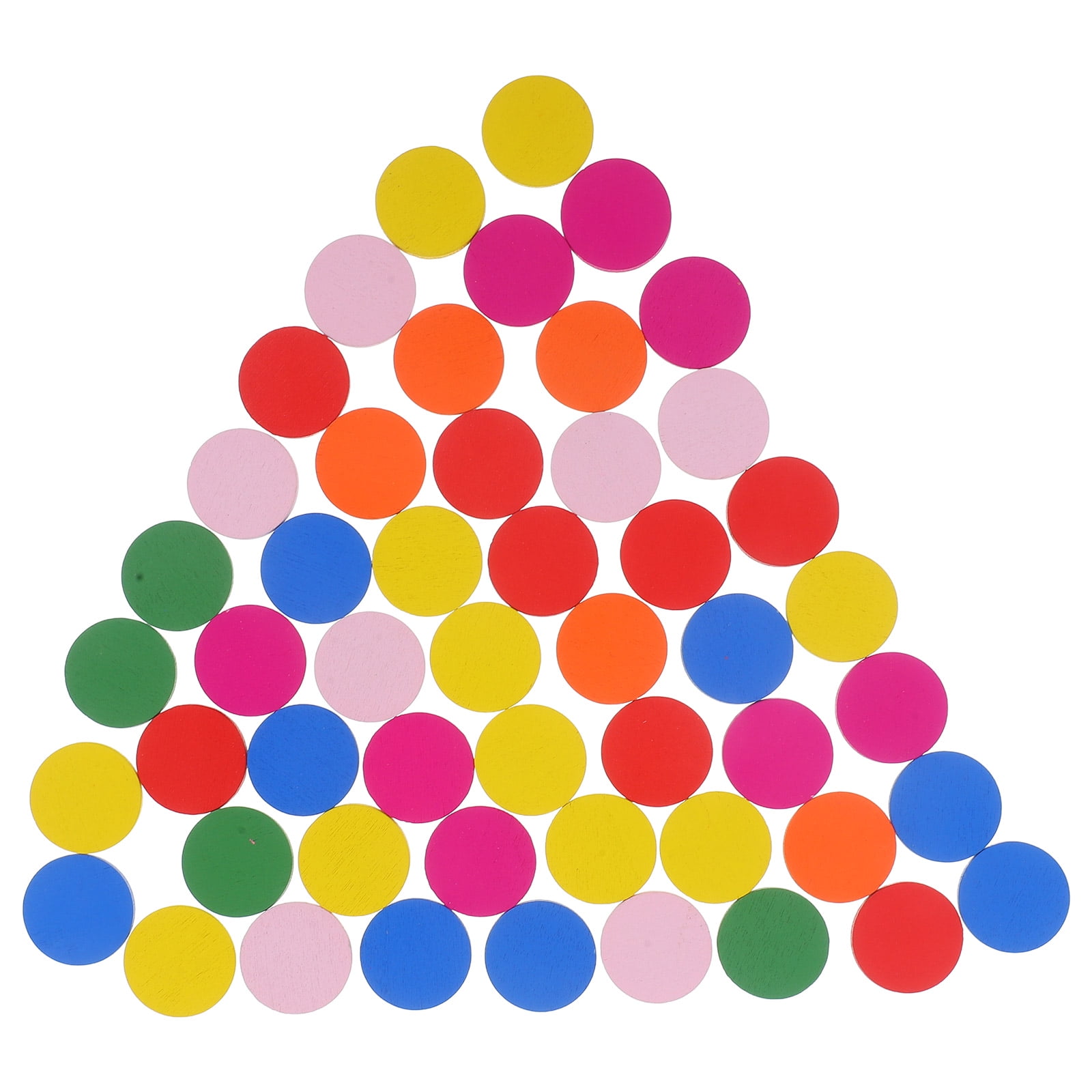 Eease Wooden Discs Round Colourful Slices for Teaching Aids, Gifts ...