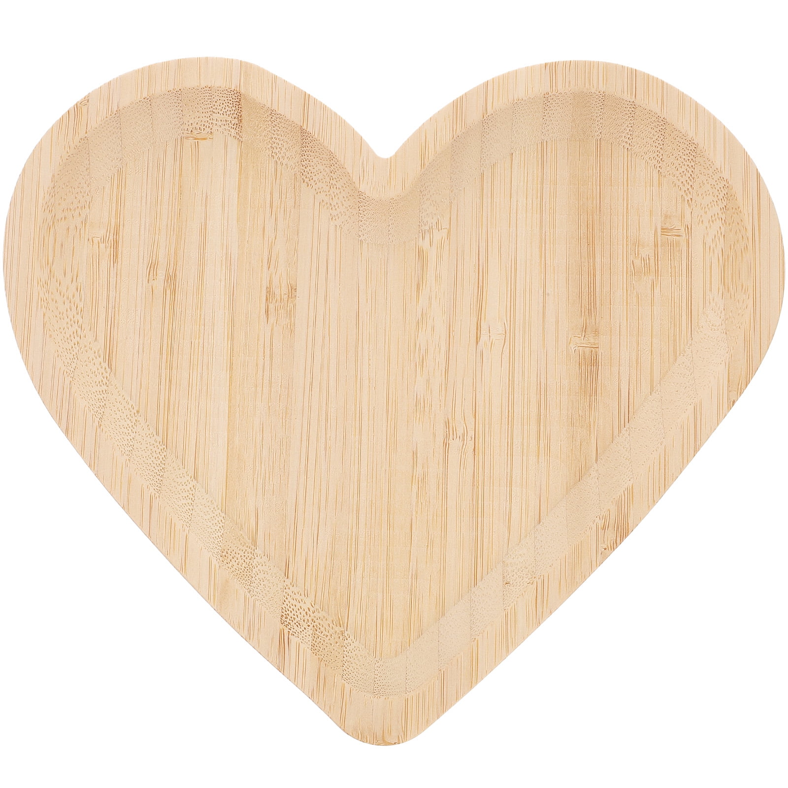 Eease Wooden Heart-Shaped Serving Tray for Food and Home Decor (20cm ...