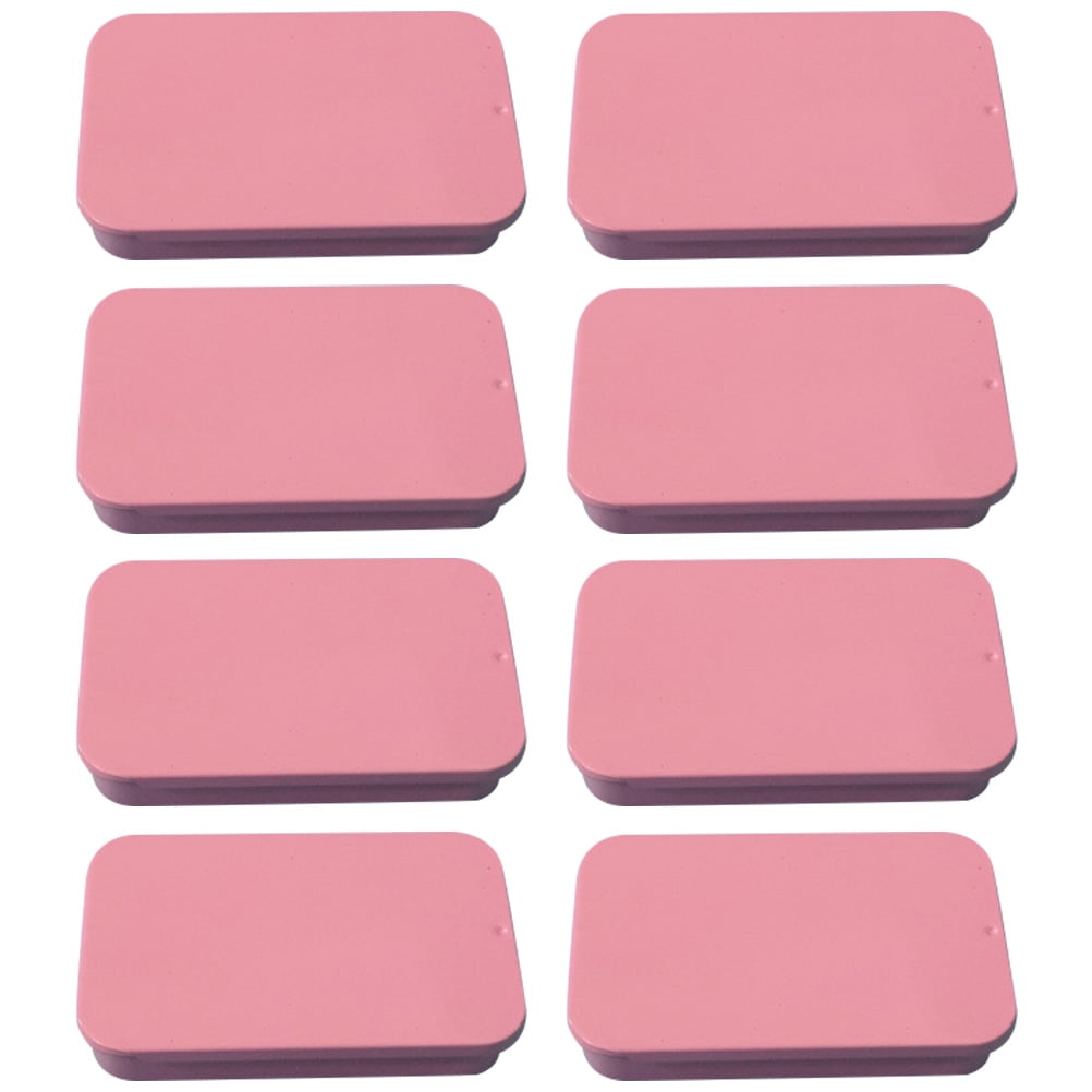 Eease candy case 8Pcs Sliding Cover Candy Boxes Small Iron Boxes Iron ...