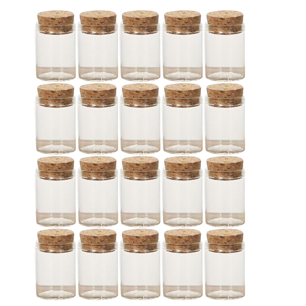 Eease glass bottle 20pcs Clear Glass Sample Vials Empty Glass Bottles ...