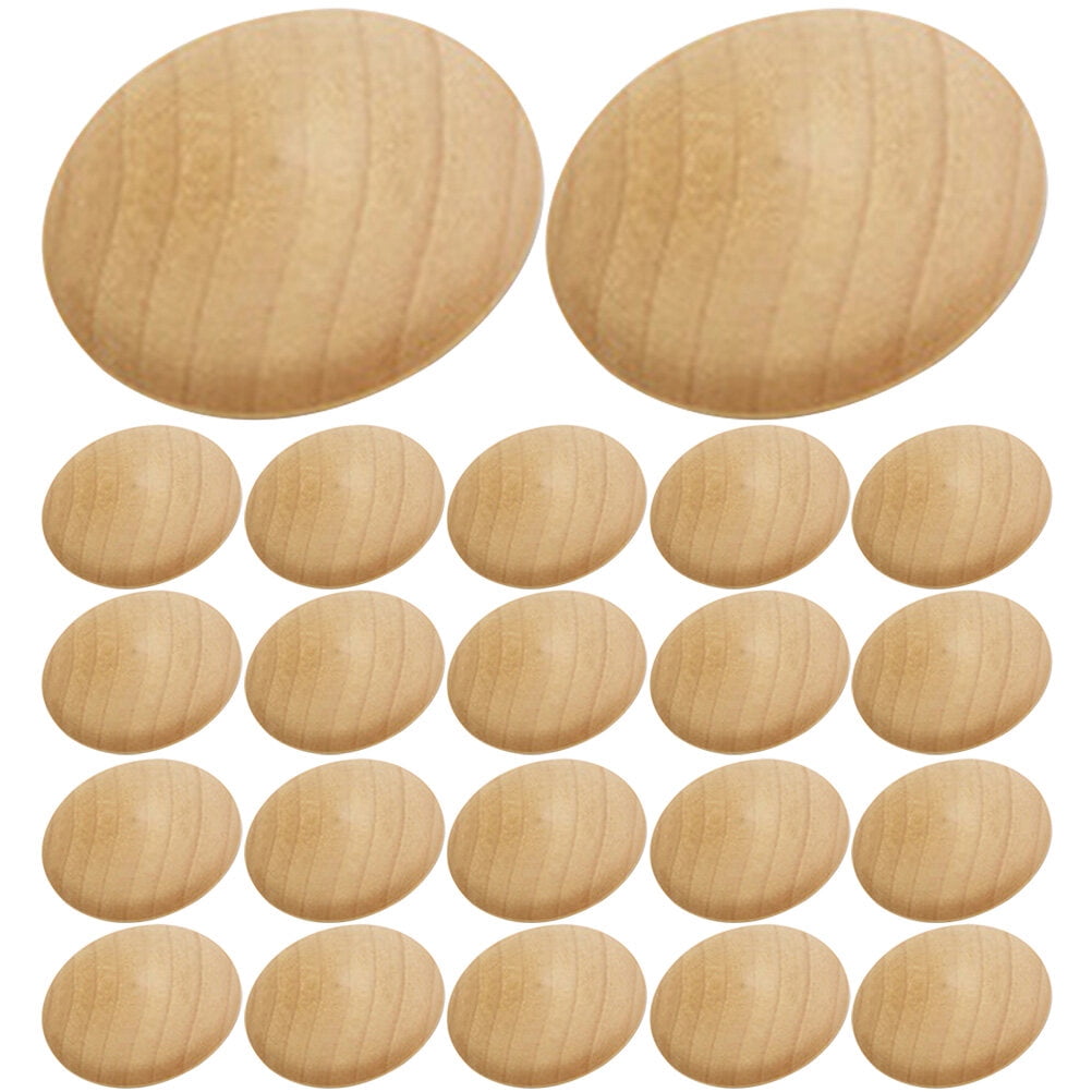 Eease hole plug 100pcs Furniture Hole Plugs Wooden Button Hole Plugs ...