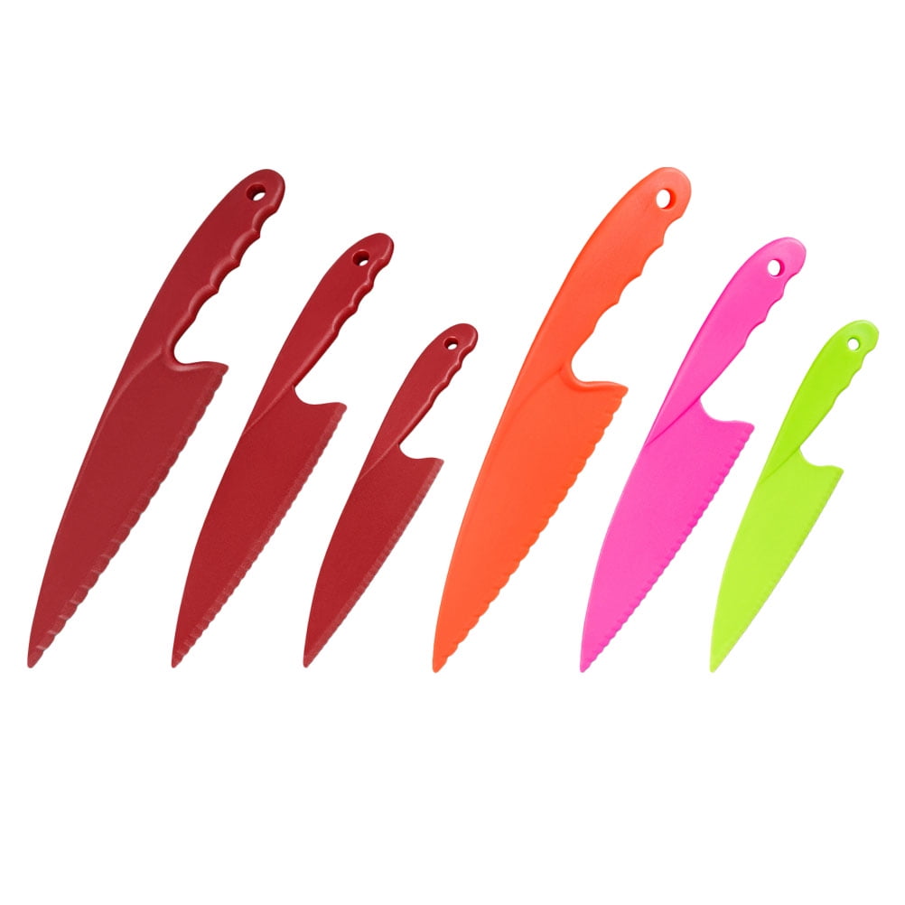 Eease kitchen plastic cutters 6PCS PP Plastic Fruit Cutting Tools Kids ...