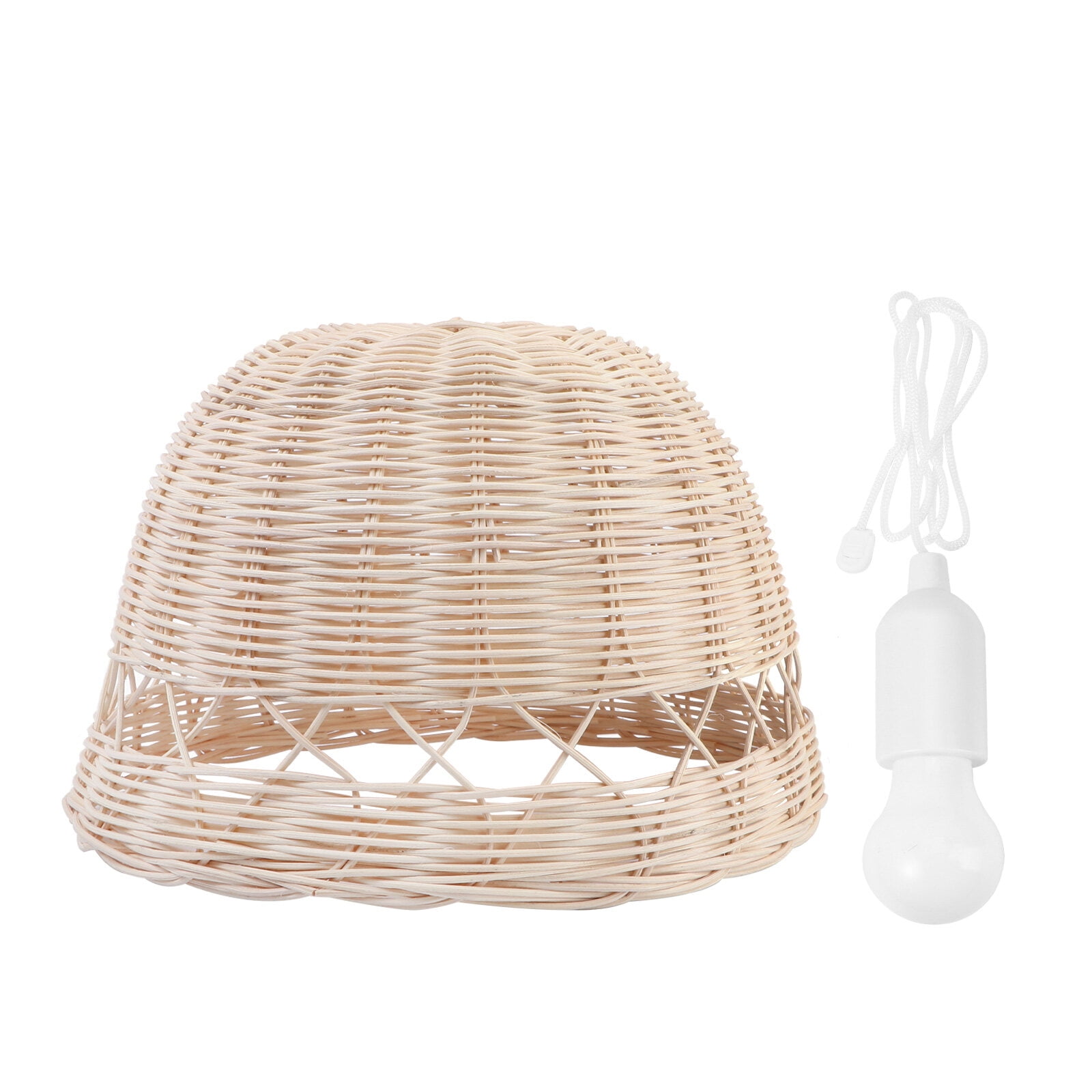 Eease lampshade Rattan Light Bulb Shade Rustic Ceiling Island Light ...