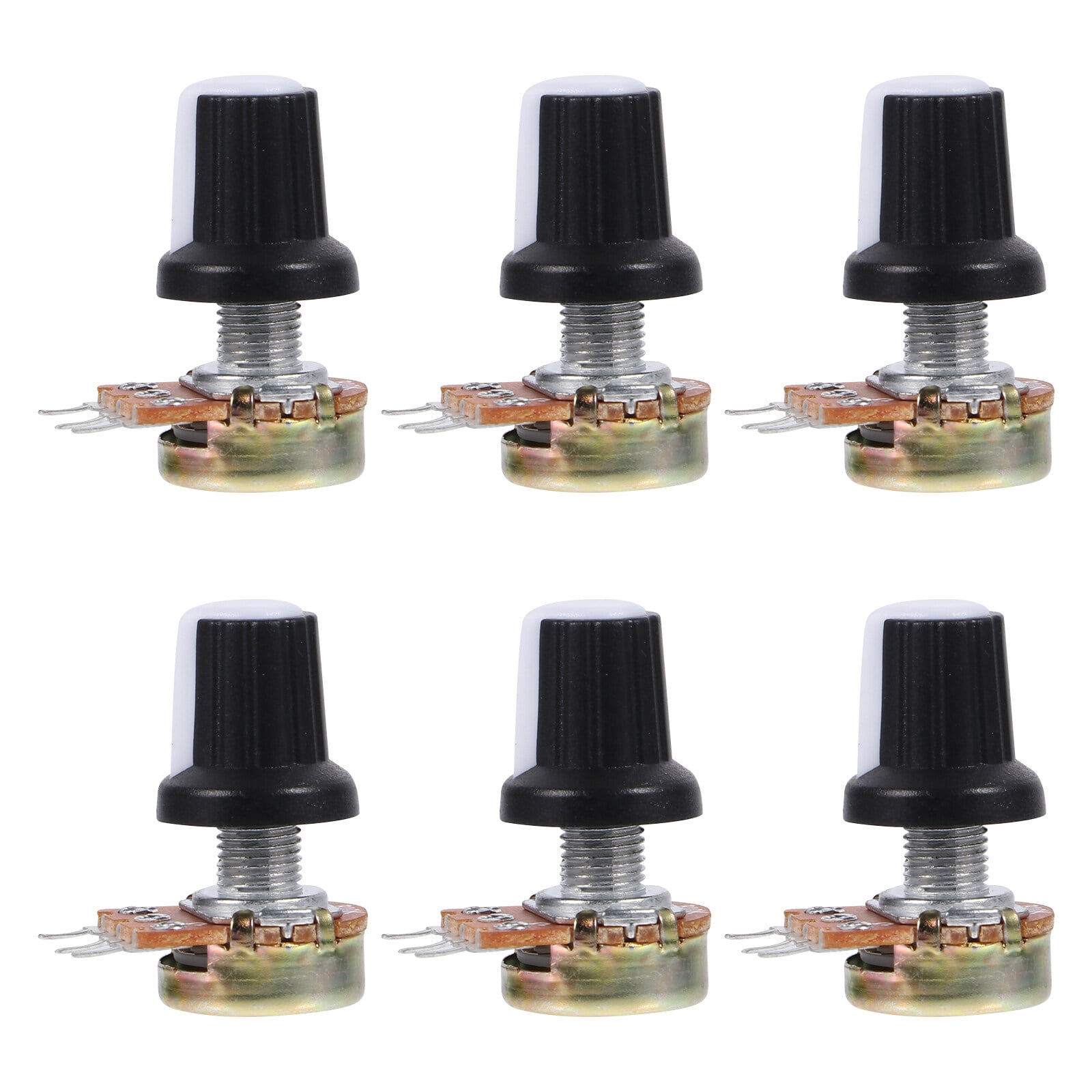 Eease linear potentiometer 10Pcs Adjustable Potentiometer with Knob ...