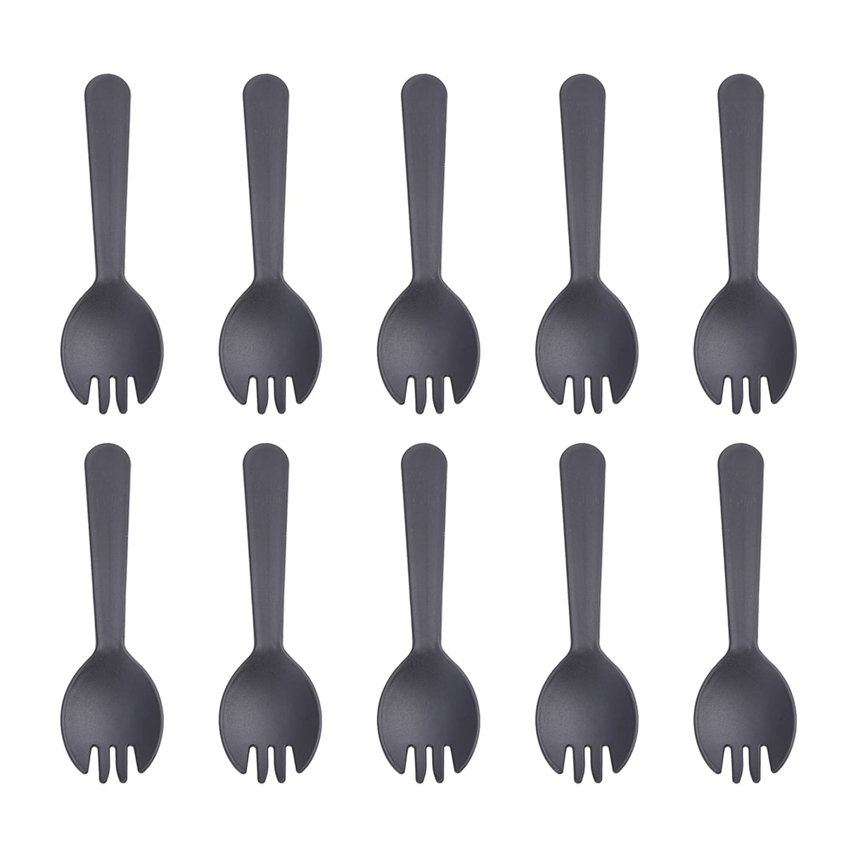 Eease plastic spork 100PCS Creative 2-in-1 Sporks Plastic Spoon for ...