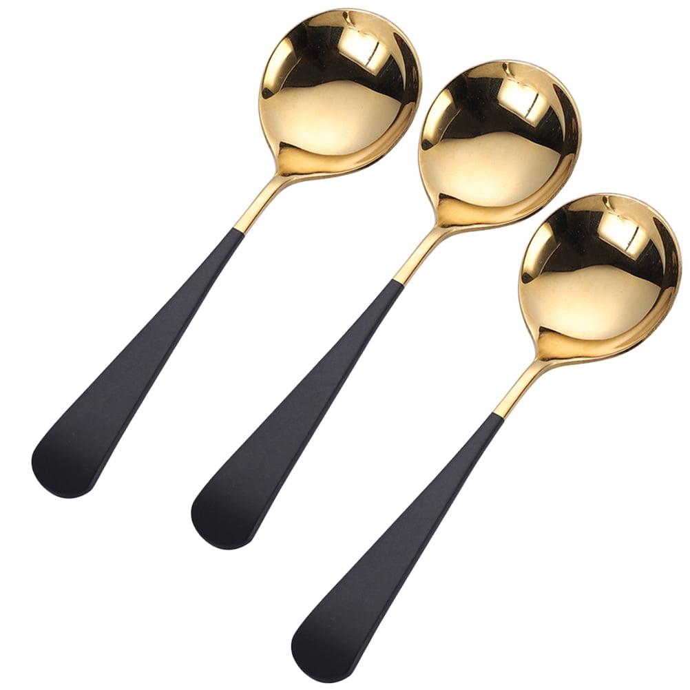 Eease soup spoons 3pcs Stainless Steel Coffee Spoon Espresso Sugar ...
