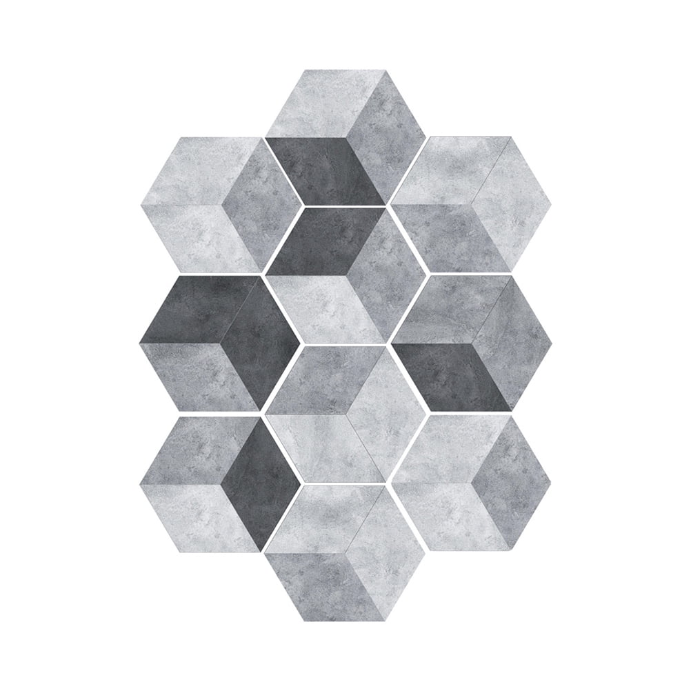 Eease wall sticker 10pcs Cement Style Anti-Slip Self-Adhesive Floor ...