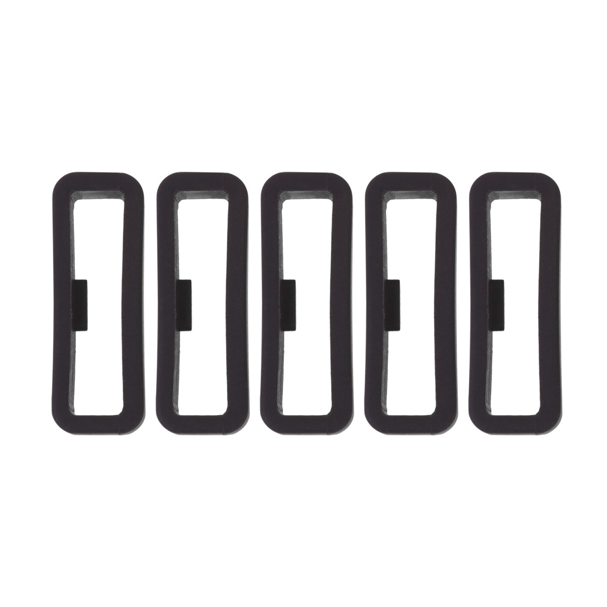 Eease watch band ring Silicone Black Watch Band Loop: Watch Strap Rings ...