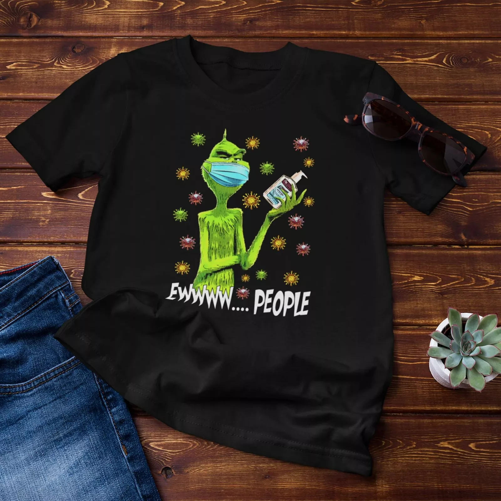 Eeew People Grinch inspired T-shirt | Black Christmas Tshirt, Funny ...