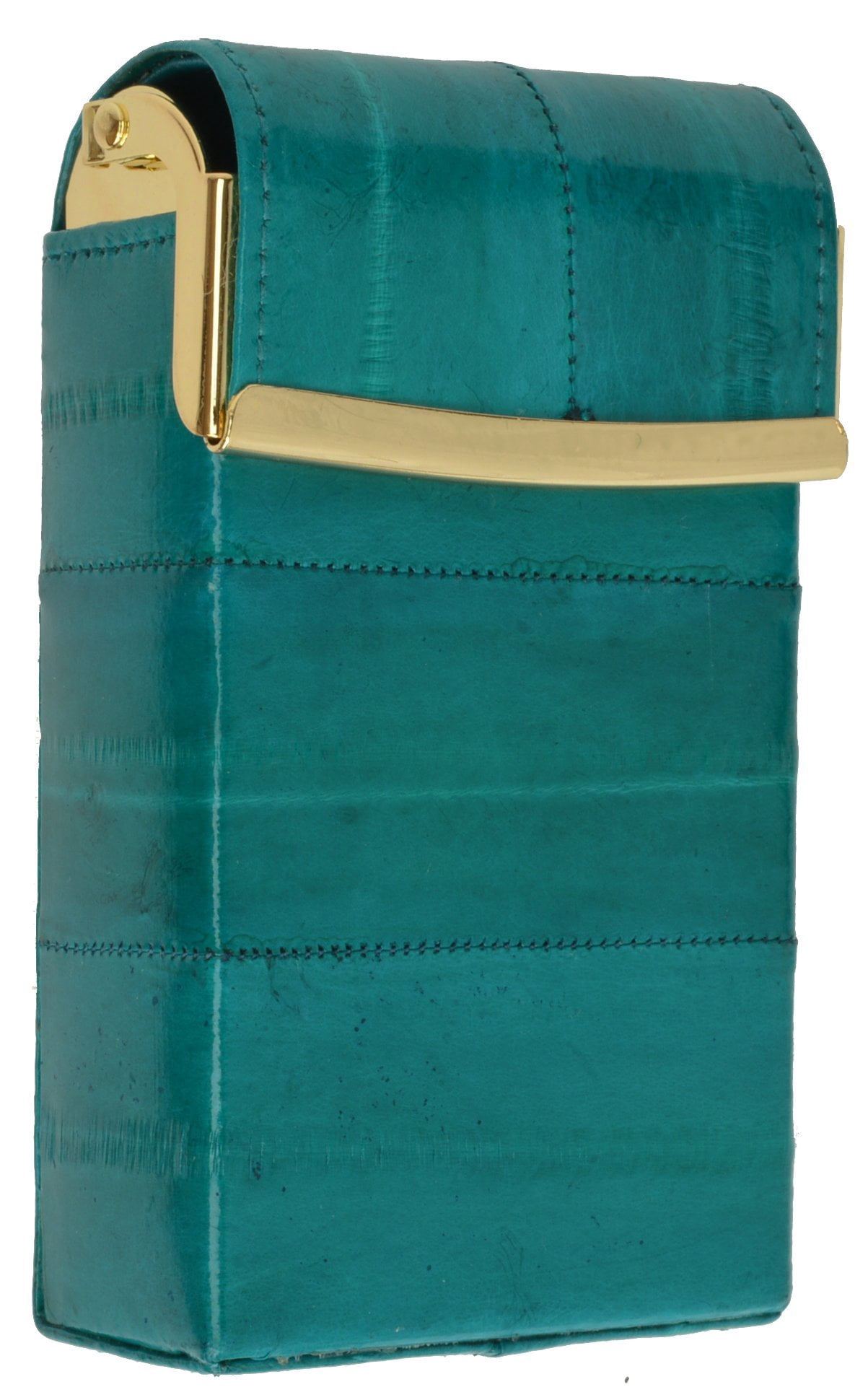 Eel Skin Genuine Leather Sliding Cigarette Case Wallet - Walmart.com