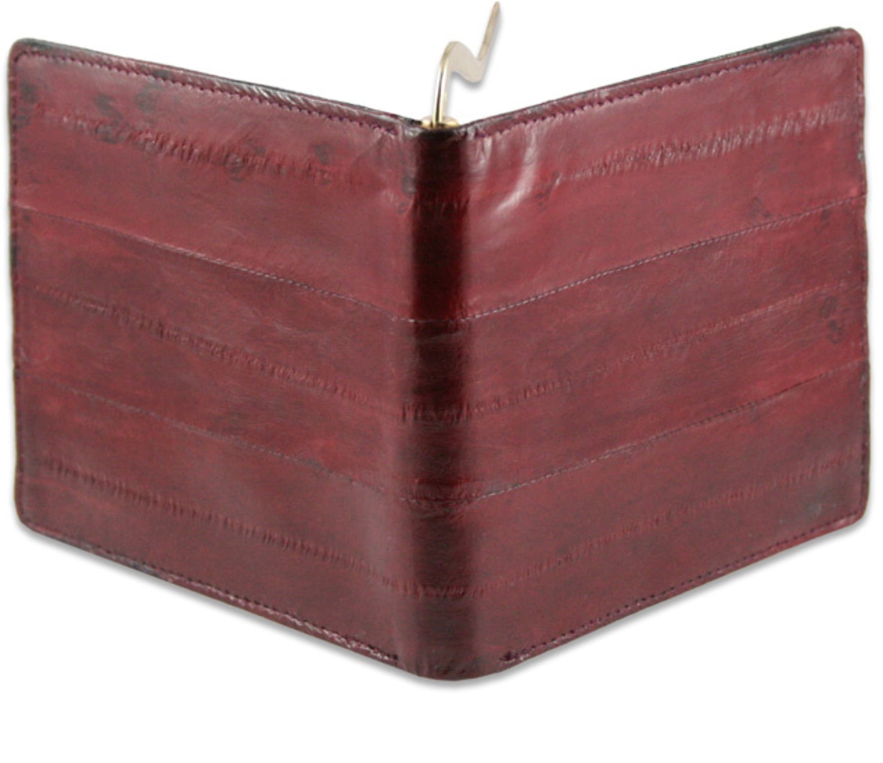 Eel Skin Mens Money Clip Wallets (Burgundy) - Walmart.com