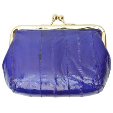 Eel skin Leather Coin Purse Snap Closure E 905 - Walmart.com