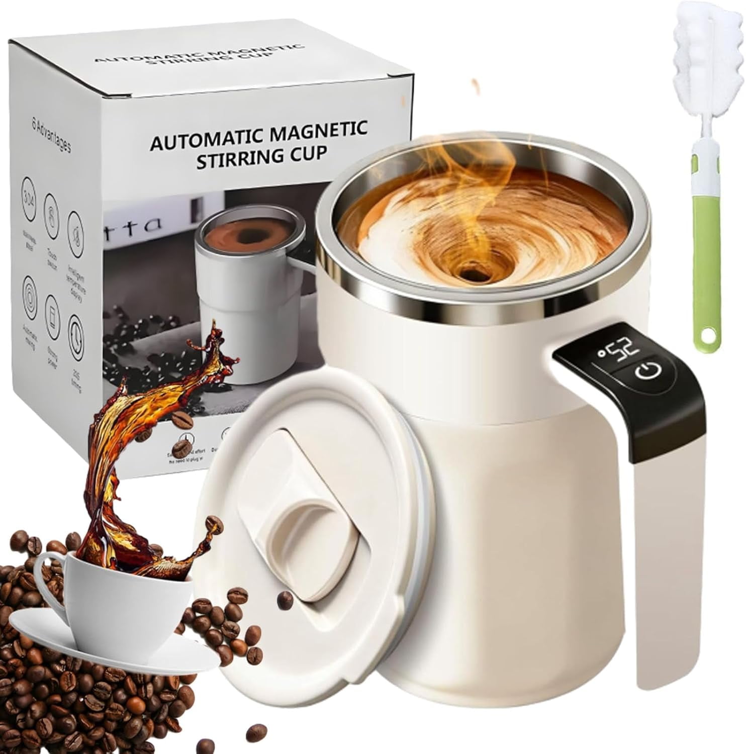 Eelectric Coffee Mug with a Built-in LCD Thermometer, Perfect for ...
