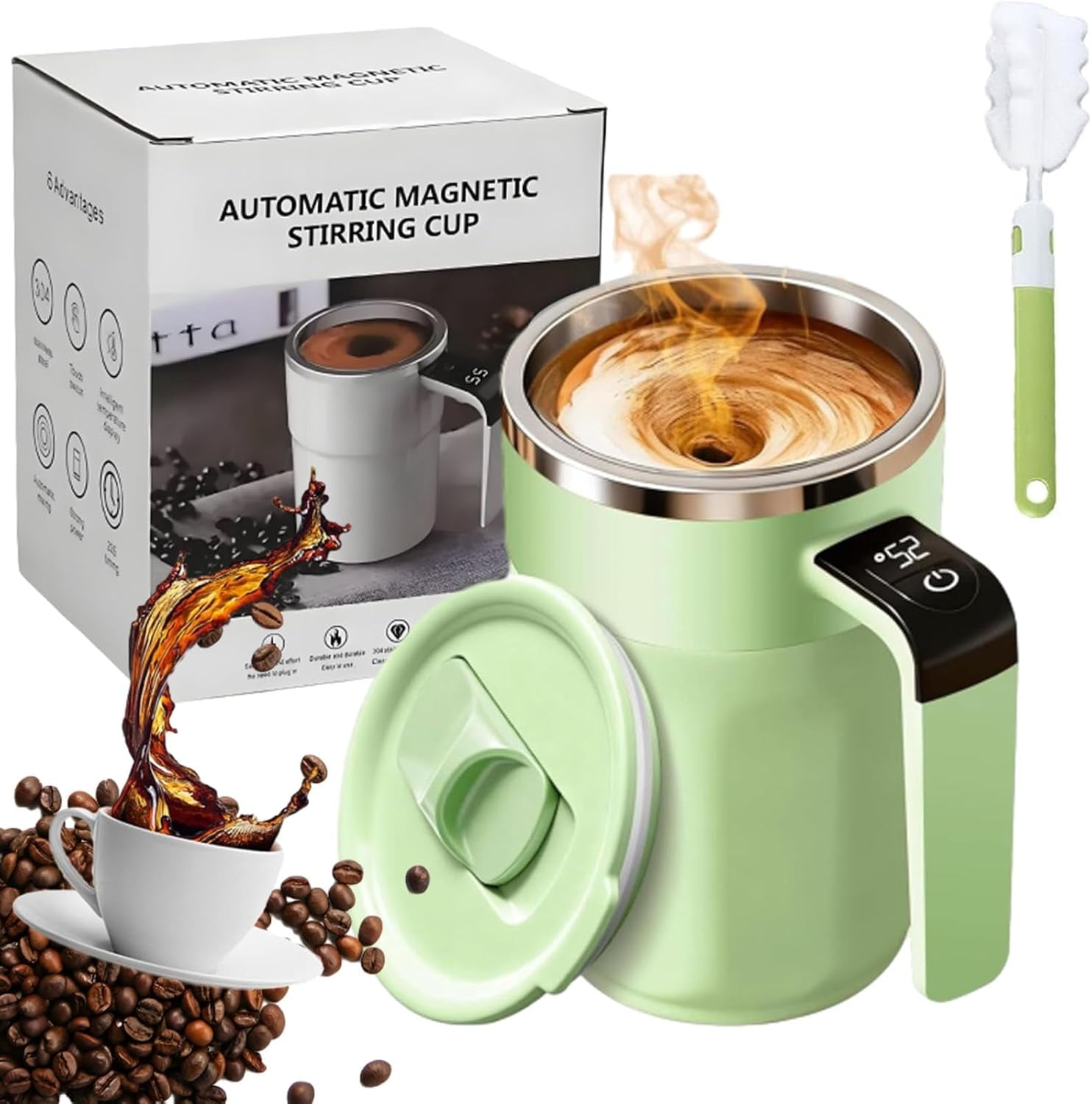 Eelectric Coffee Mug with a Built-in LCD Thermometer, Perfect for ...