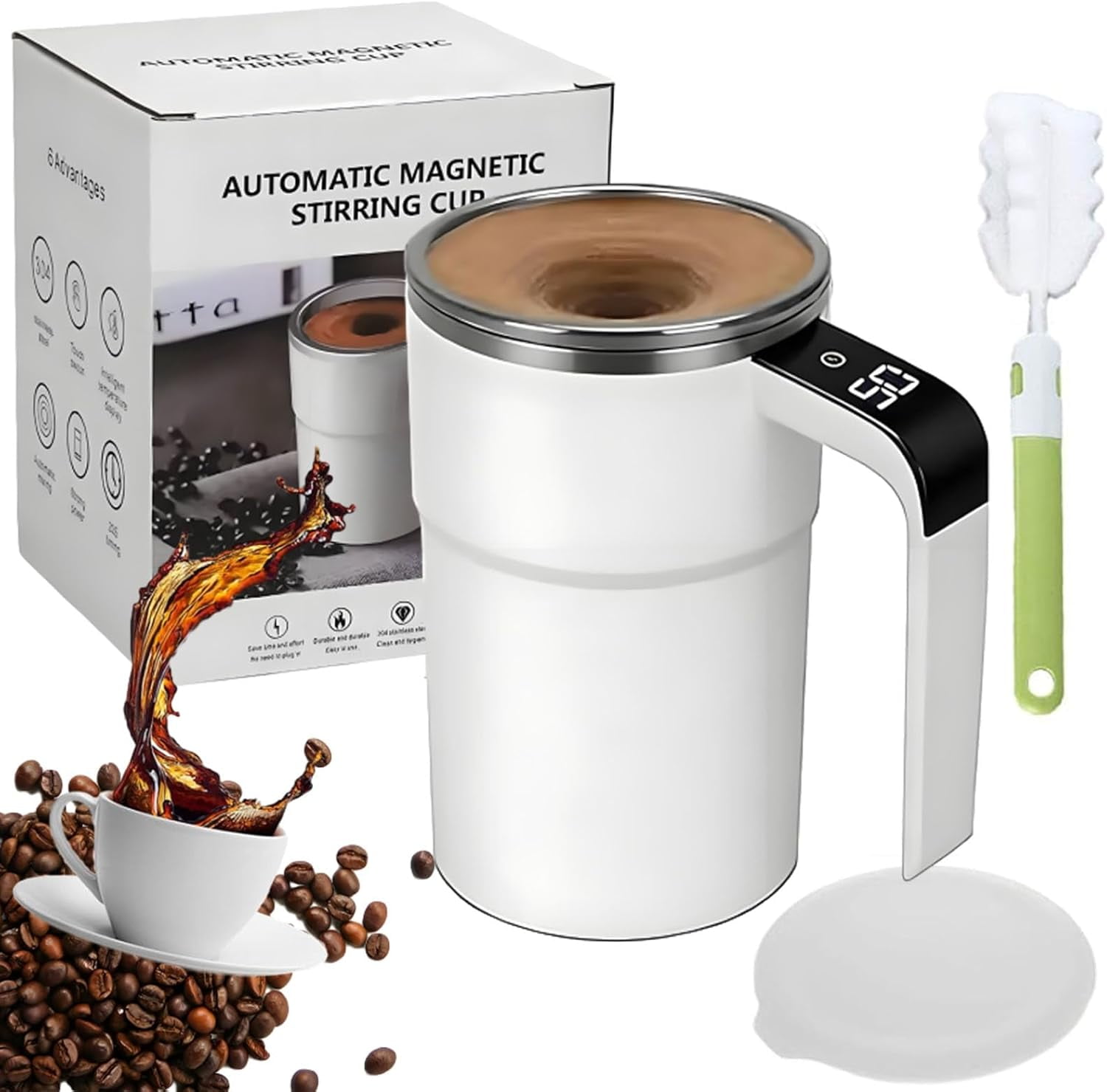 Eelectric Coffee Mug with a Built-in LCD Thermometer, Perfect for ...