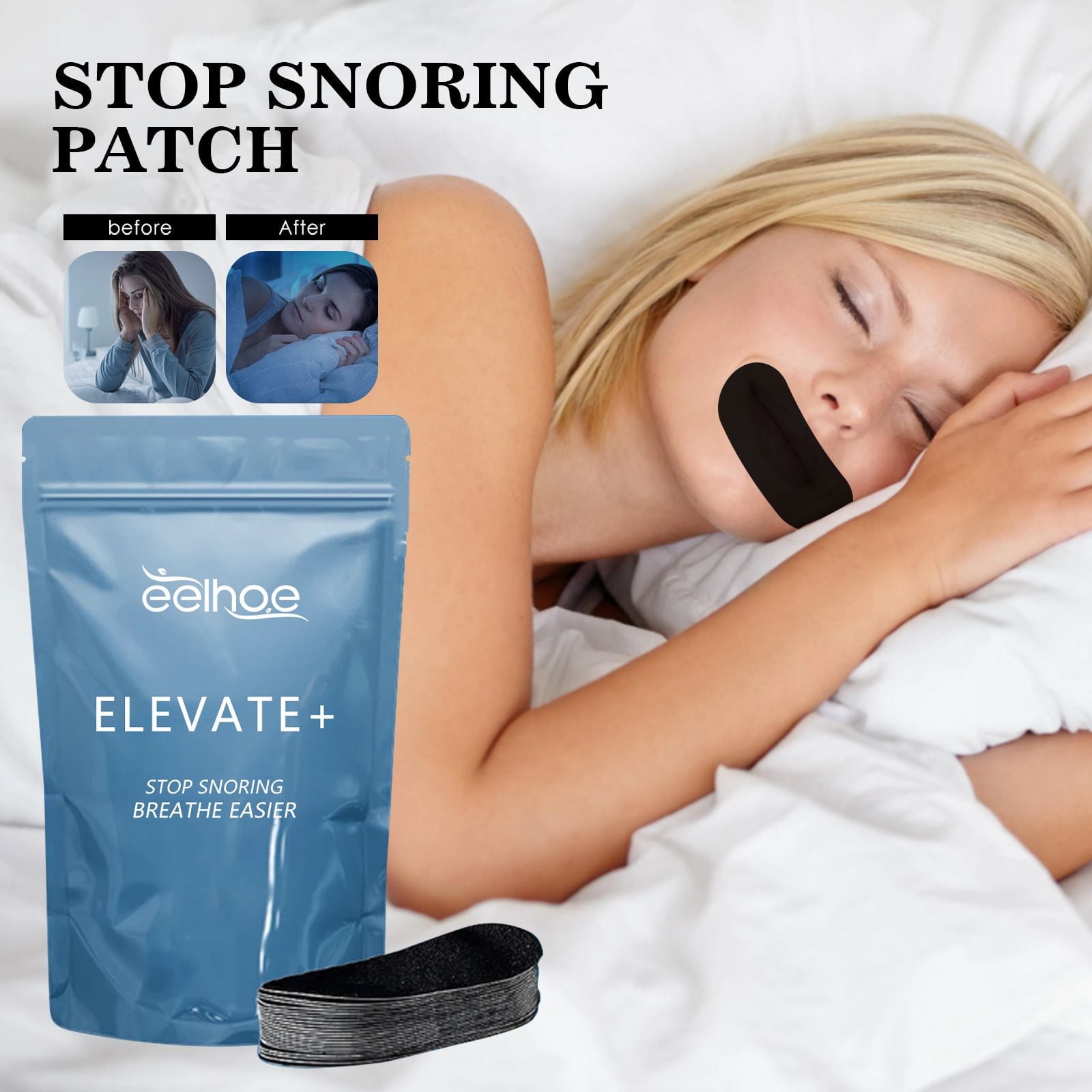ZAWkirJ Anti-Snoring Patch Open Mouth Breathing Close Mouth Anti-Snoring 1pc - Walmart.com