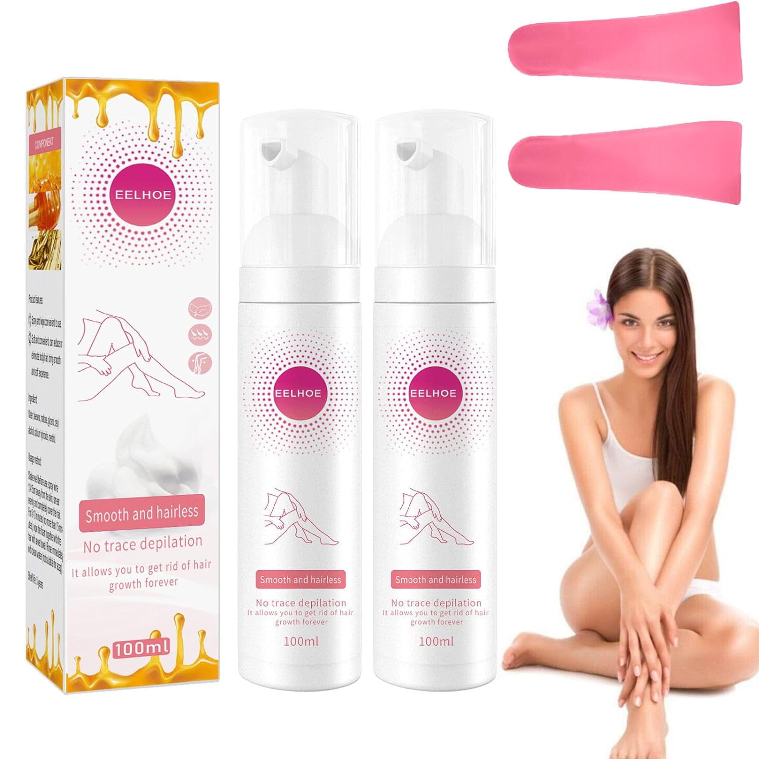 Eelhoe Beeswax Hair Removal Mousse Gentle Beeswax Hair Removal Mousse Eelhoe Hair Removal