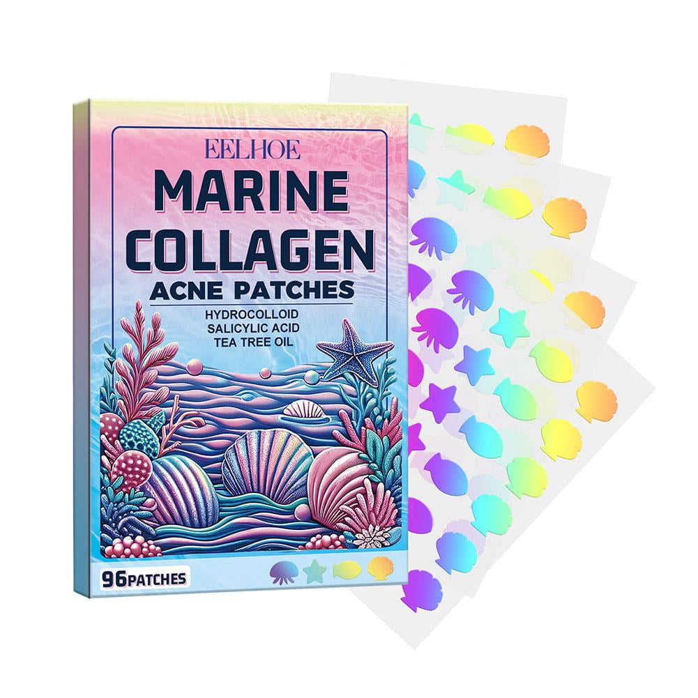 Eelhoe Cute Color Acne Patches 96 Pieces Of Ocean Series Color Acne ...