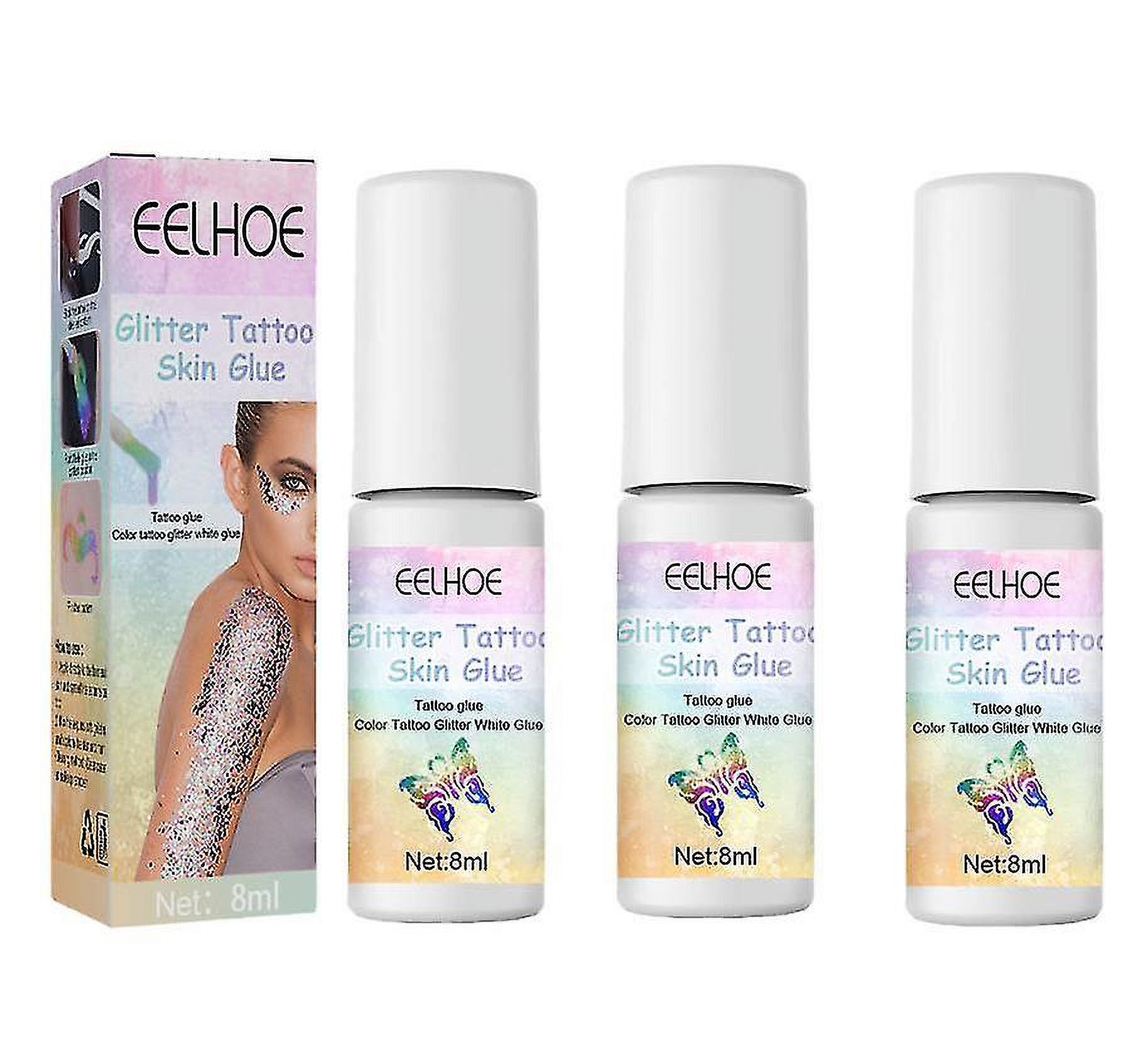 Eelhoe Glitter Tattoo Skin Glue Face Body Painting Eye Makeup Makeup ...