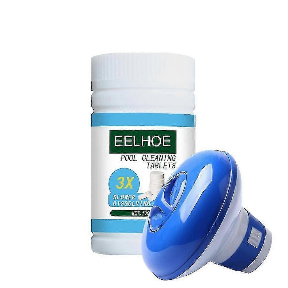 Eelhoe Swimming Pool Disinfection Tablets For Hot Tub Spa Swimming Pool Water Cleaning ...