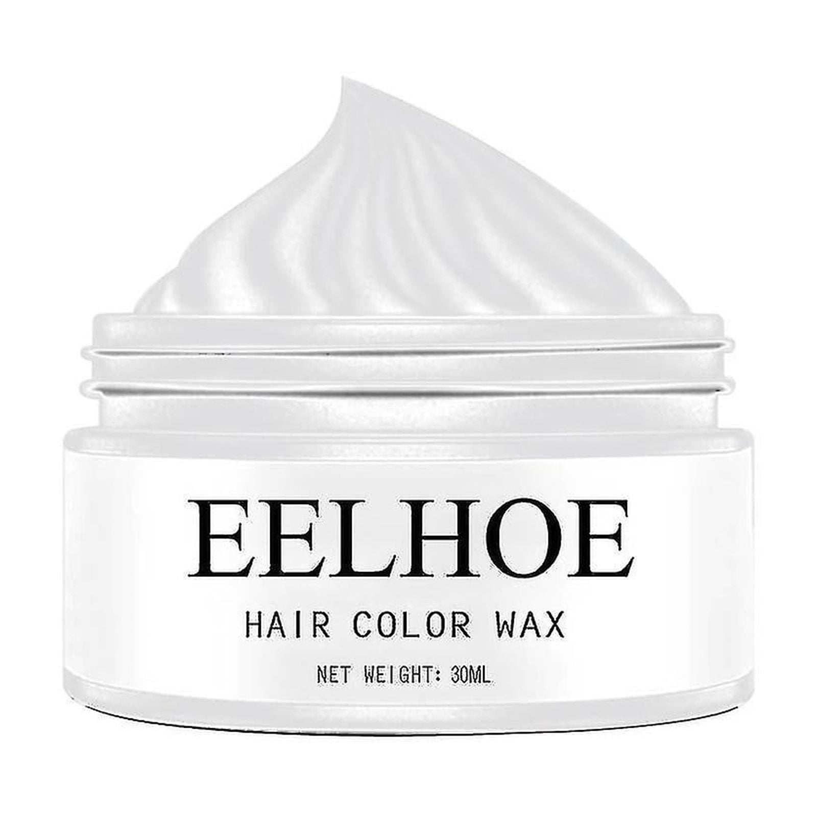 Eelhoe Temporary Hair Wax Granny Gray Colorful Hair Wax Hair Mud Natural Color One Time Easy