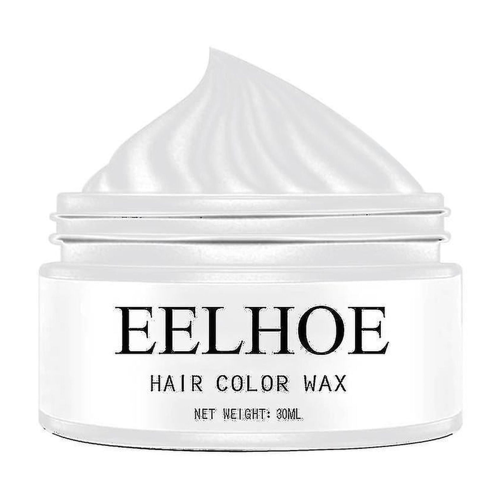 Eelhoe Temporary Hair Wax Granny Gray Colorful Hair Wax Hair Mud Natural Color One Time Easy