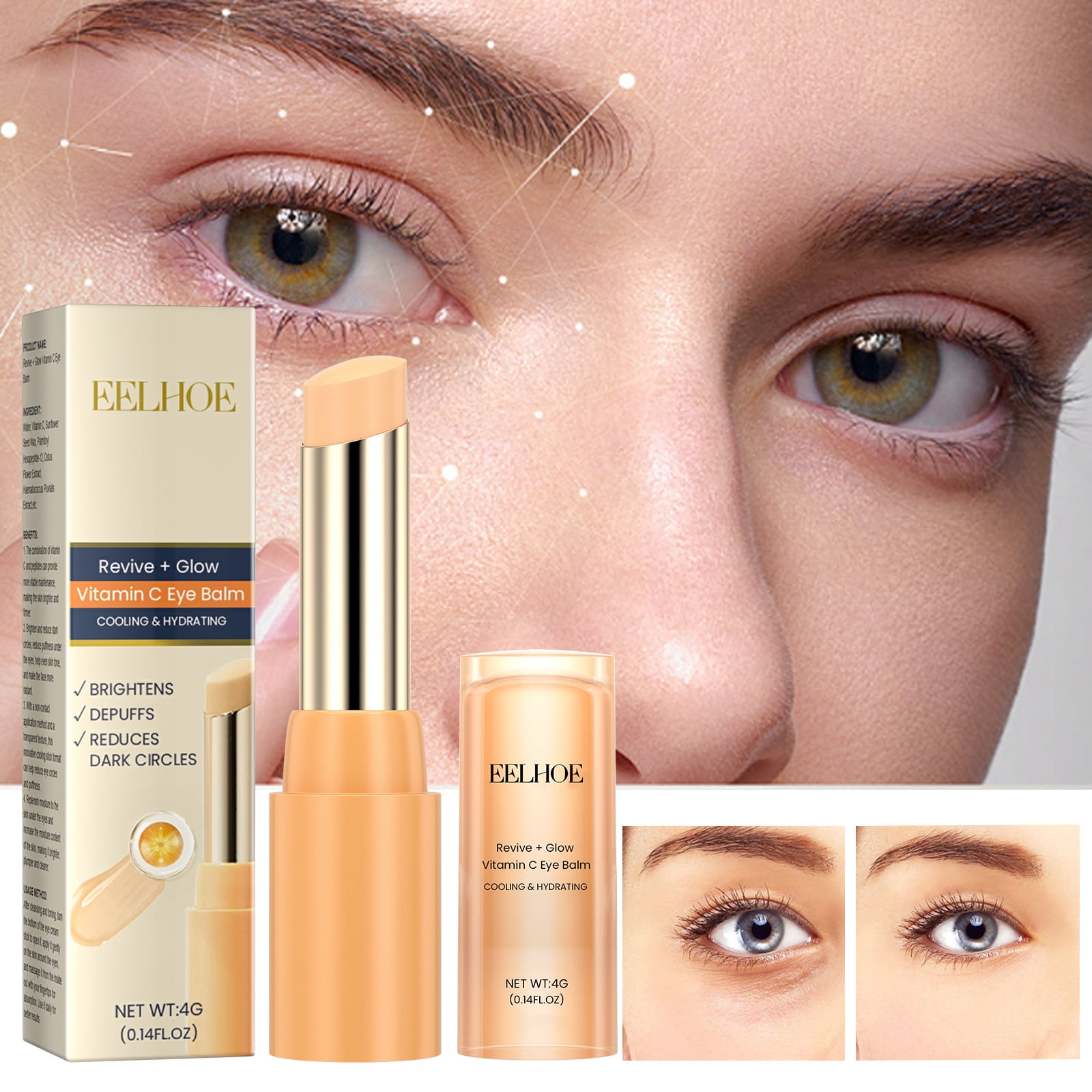 Eelhoe vitamin C eye cream stick fade eye corner fine lines eye bag ...