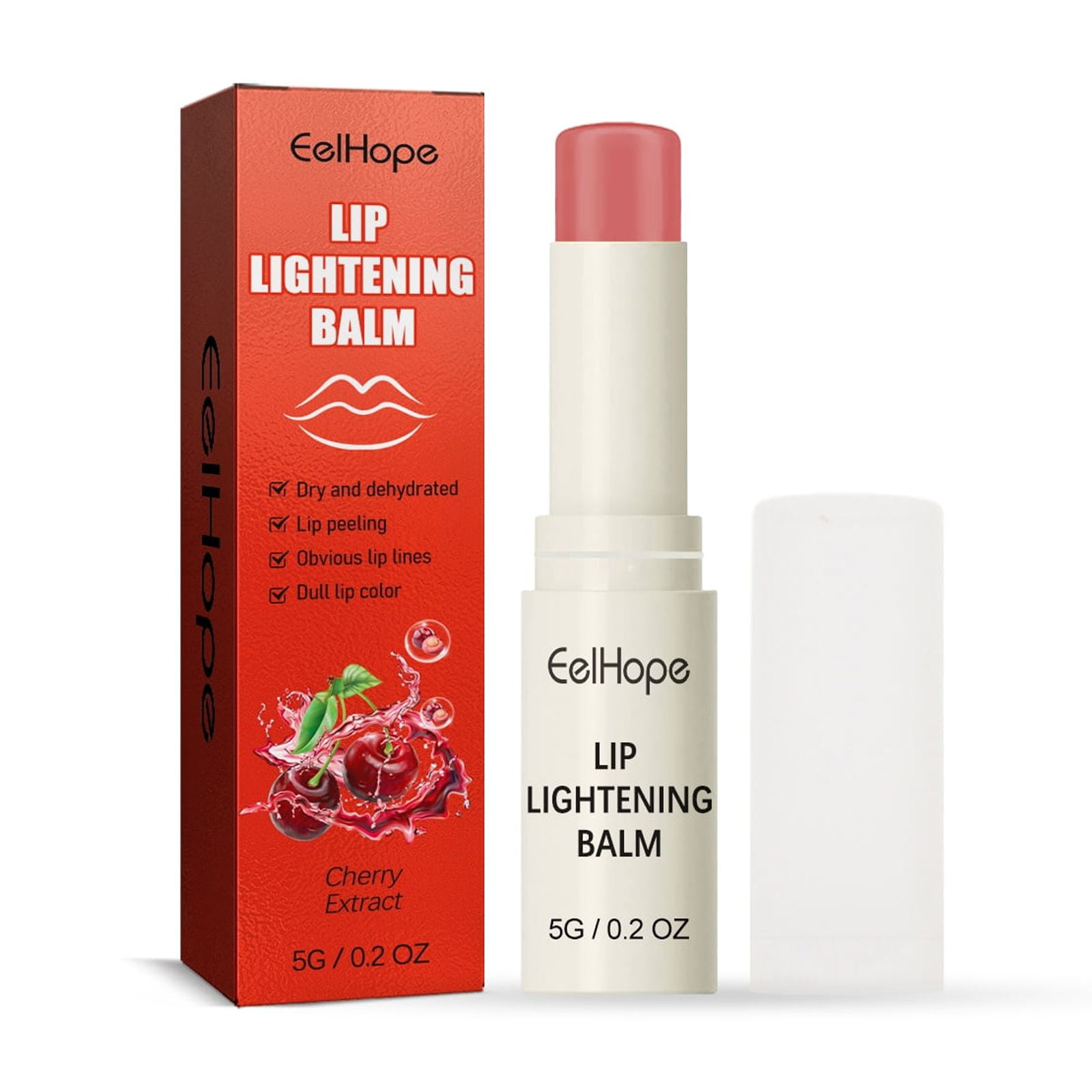 Eelhope Cherry Moisturizing Lip Balm Moisturizes, Hydrates, Removes ...