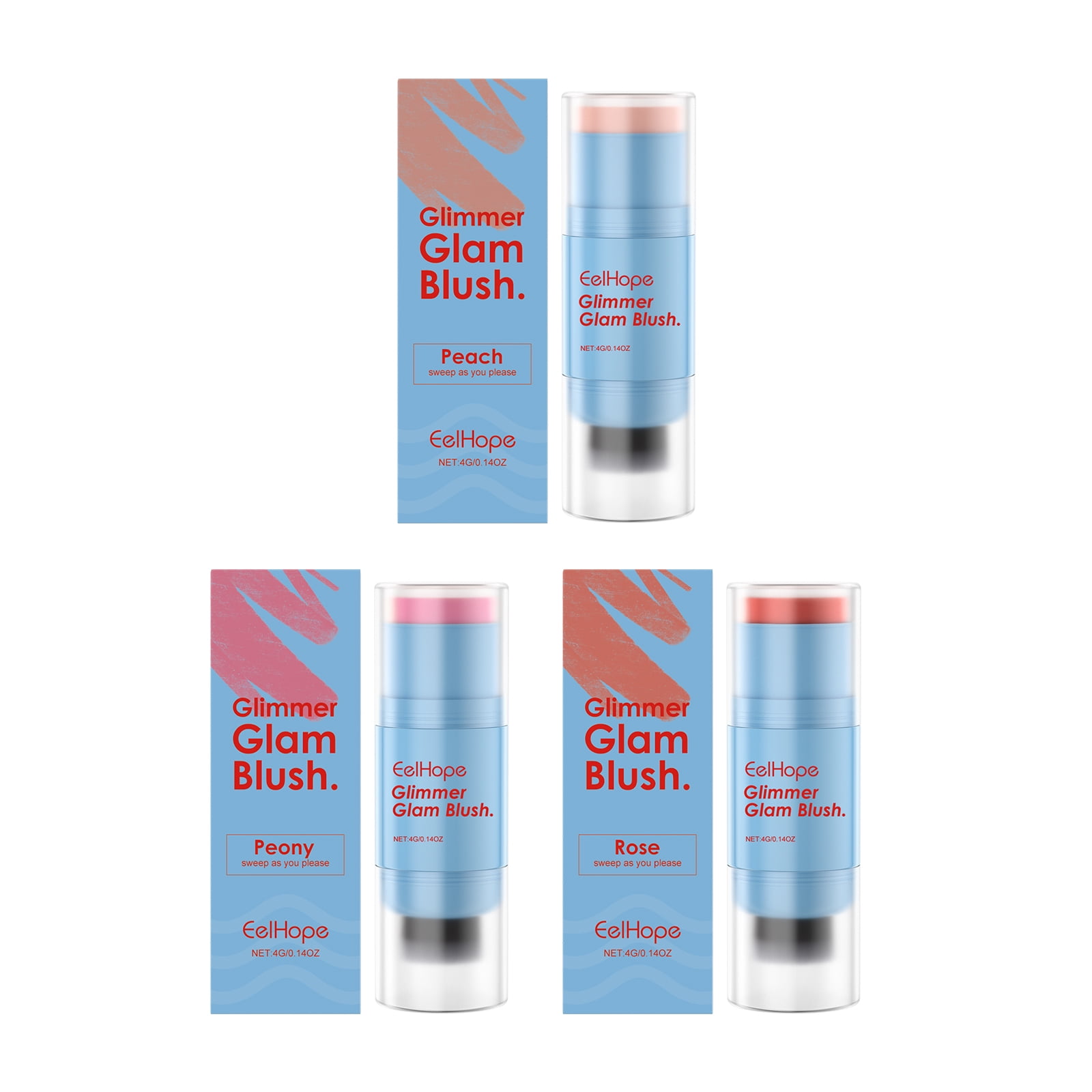 Eelhope Double Head Blush Stick Blush Stick Color Multicolor, Non ...