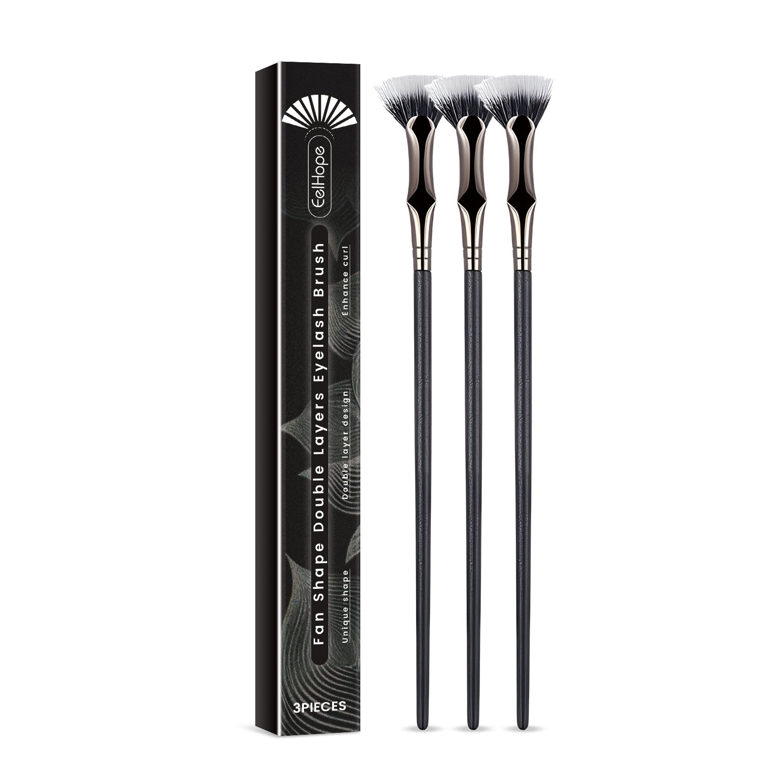 Eelhope Mascara Brushes,Dual-layer Brush Set Mascara Applicator Natural ... Eelhope Mascara Brushes,Dual-layer Brush Set Mascara Applicator Natural ...