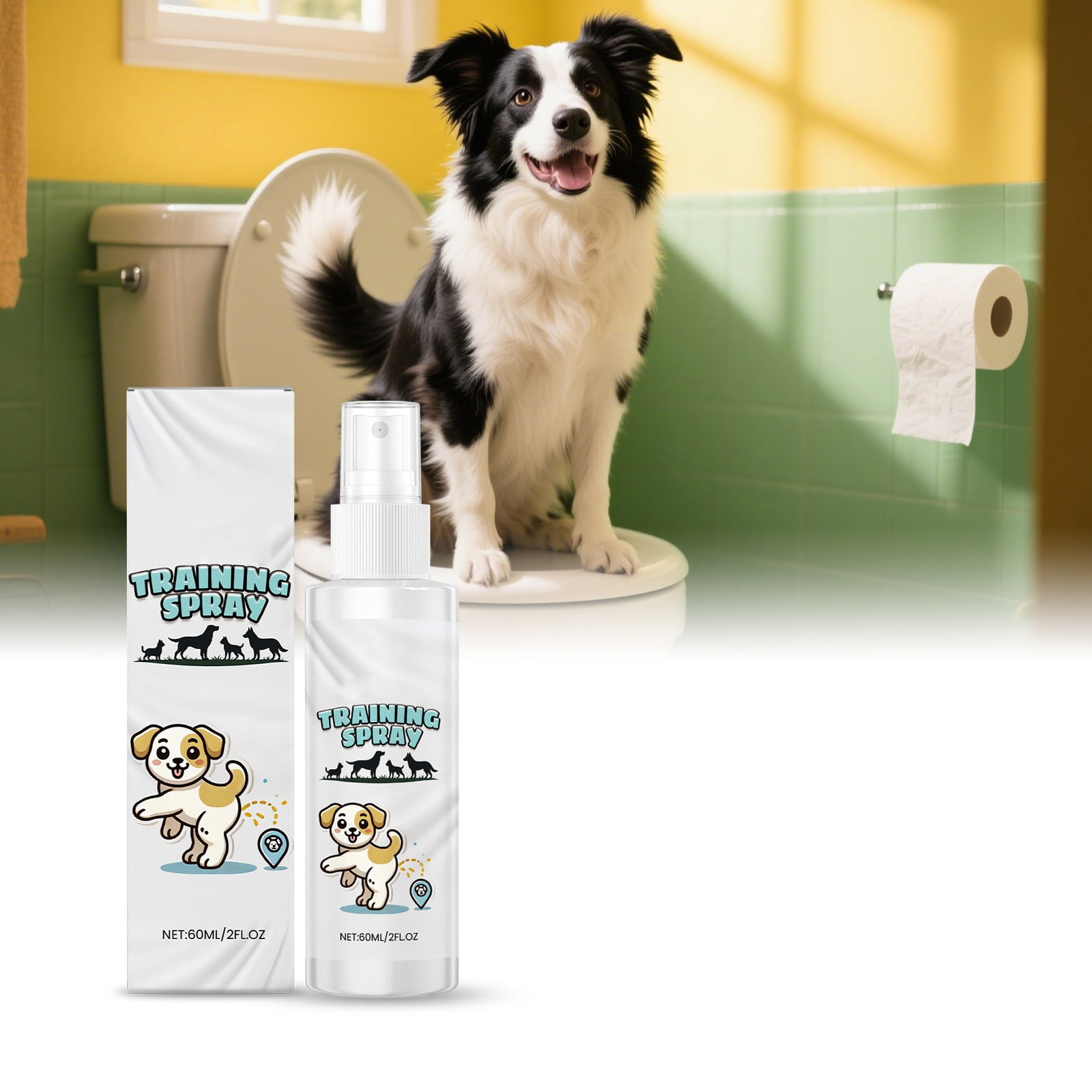 Eeljoy Pet Toilet Training Spray, 60Ml, Reduces Random Urination ...