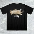 Eepy Cat, Silly Sleepy Cat Unhinged Sarcastic Humor Meme T-Shirt ...