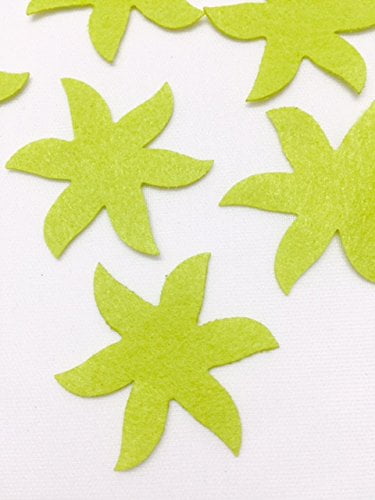 Eerafashionicing 10 Pieces of Lemon Yellow Colour Fabric Flower for ...