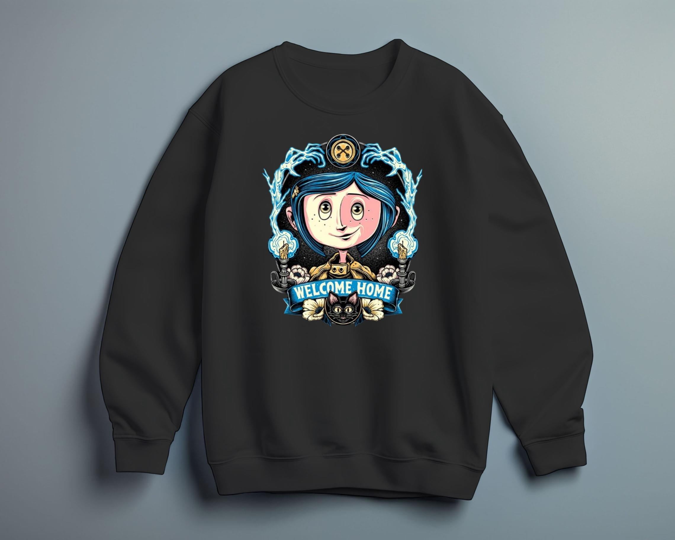Eerie Blue-Haired Doll Shirt, Creepy Cute Gothic Art Graphic Tee ...