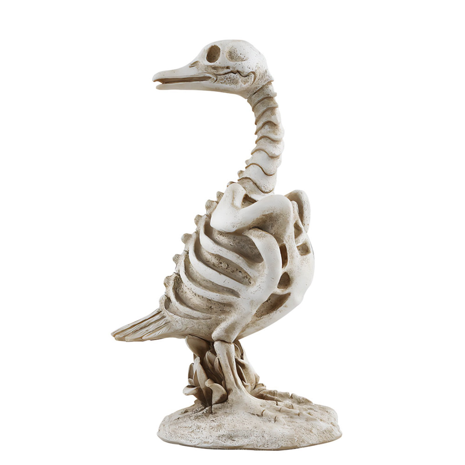 Eerie Skeleton Duck Decor - 10" Halloween Waterfowl Bone Figure for ...