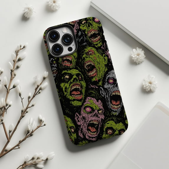 Eerie Undead Grunge Art Phone Case Horror Green Motif Gift 17 11 12 13 ...