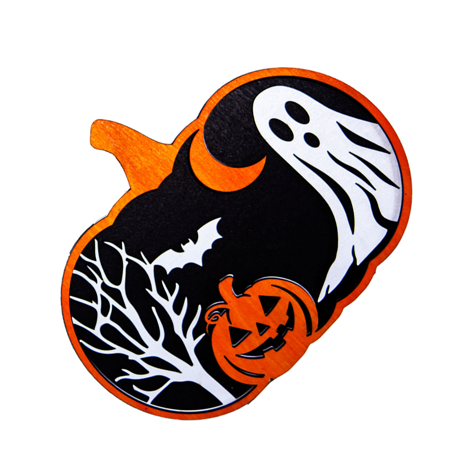 Eerie Wooden Specter Pumpkins Decoration Halloweens Party Supplies ...