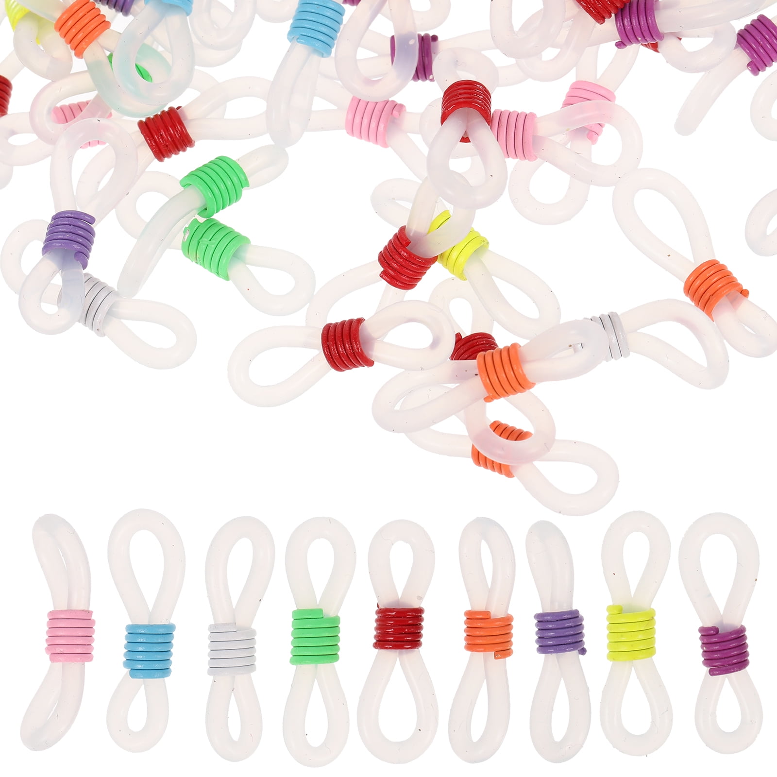 Eeristq 100pcs Eyeglass Chain Ends Sunglasses Holder Chain Accessories ...