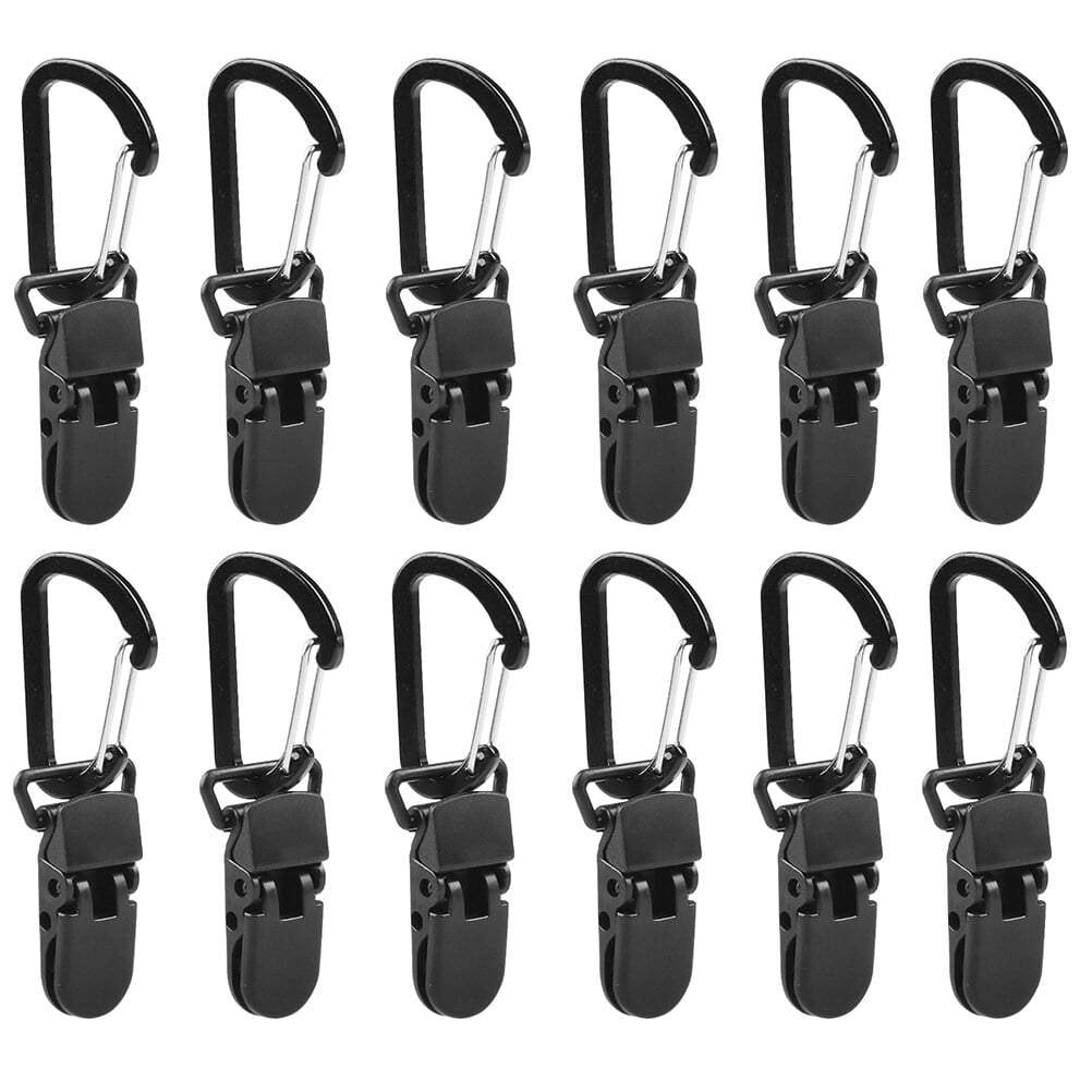 Eeristq 12 Pcs Shade Sail Tarp Clips Secure Clamp Outdoor Camping Tent ...
