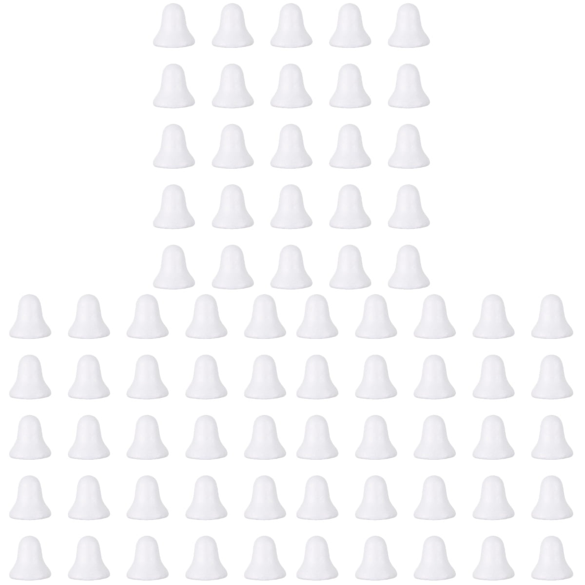 Eeristq 120 pcs Unfinished Bell Model DIY Bell Shape Painting Toys DIY ...