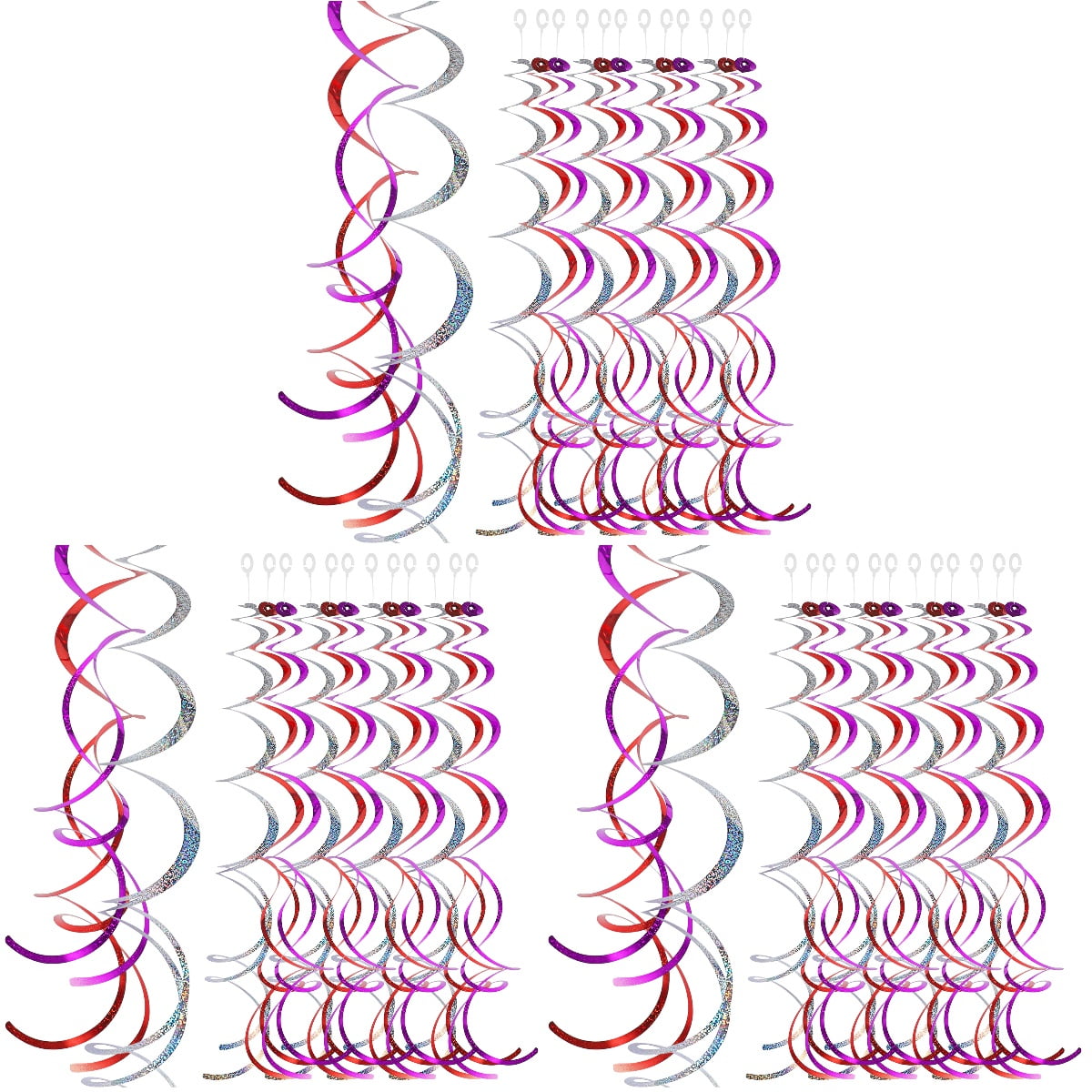 Eeristq 15 Sets Hanging Swirl Decorations Ceiling Hanging Party Swirl ...