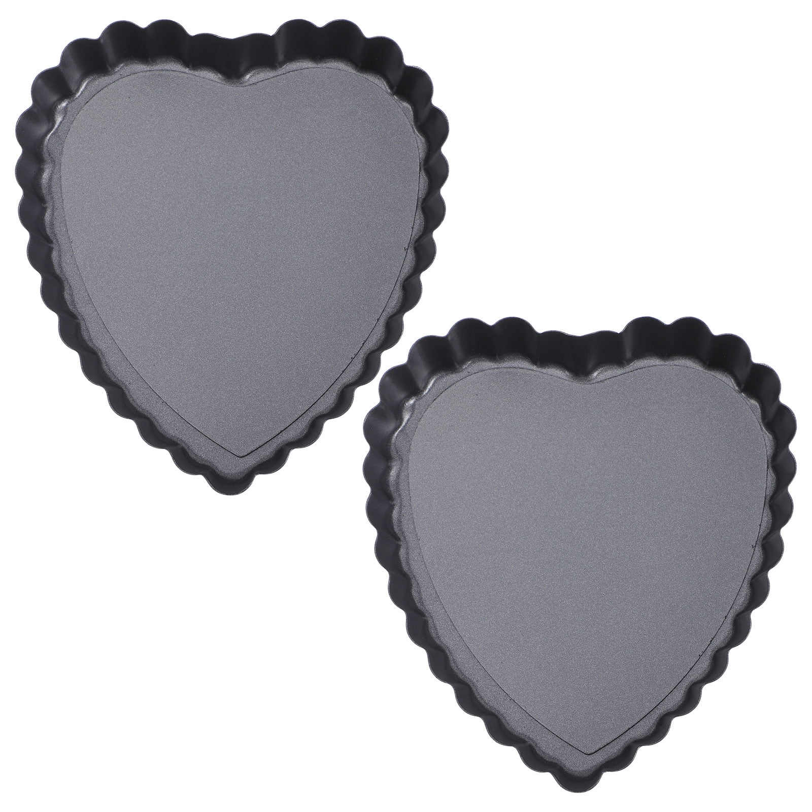 Eeristq 2-Pack Heart Shape Non-Stick Pie Baking Pans Oven Tray Pancake ...