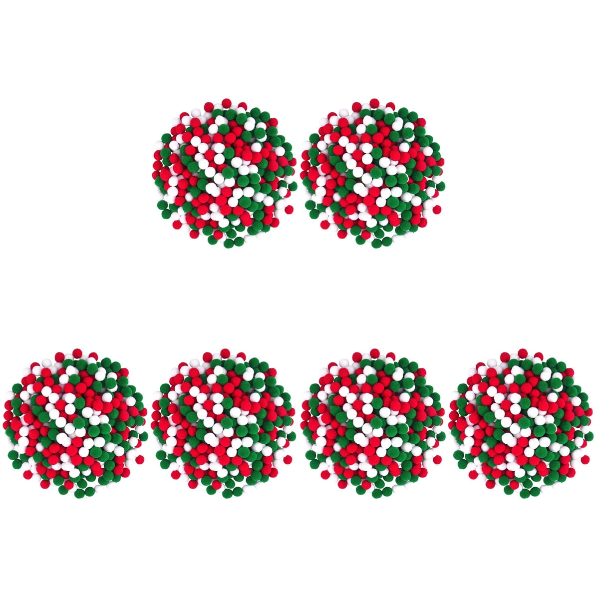 Eeristq 3000 Pcs Colored Christmas Pompom Balls DIY Material Balls ...