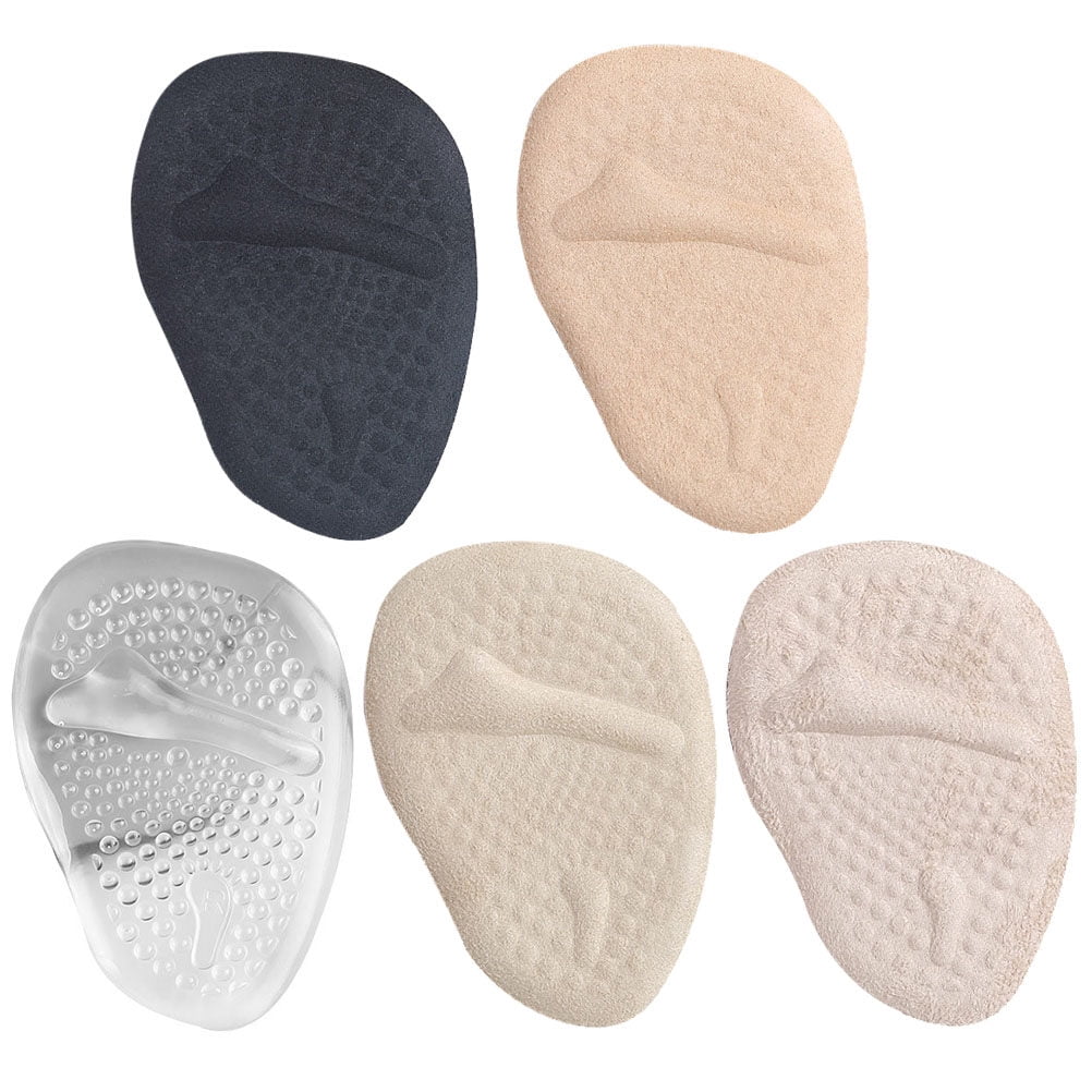 Eeristq 5 Pairs of Forefoot Pads Metatarsal Foot Cushions Half Insoles ...