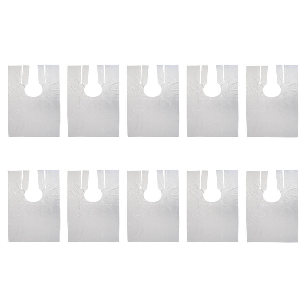 Eeristq 50Pcs Disposable Hair Cutting Capes Plastic Waterproof Hair ...