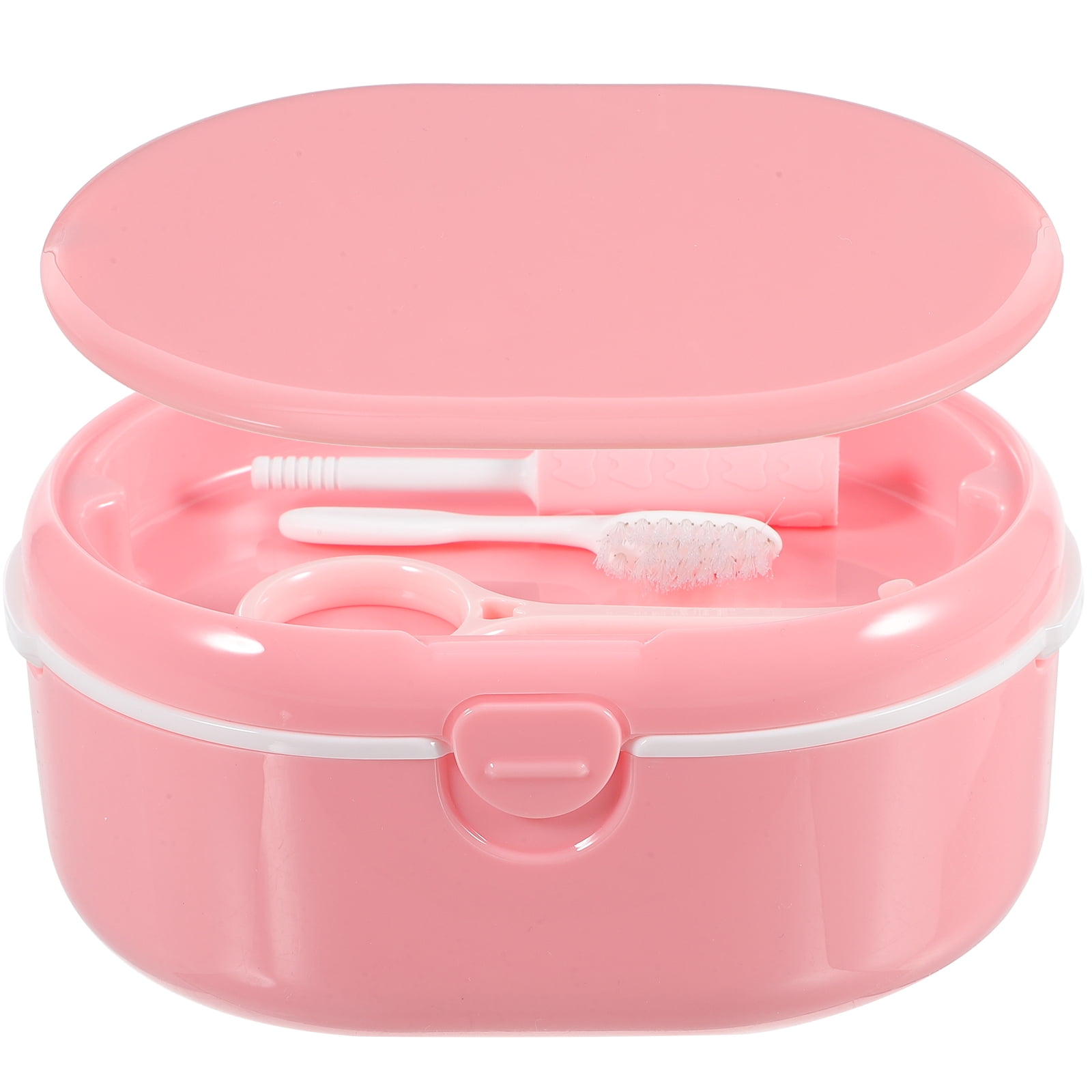 Eeristq Dentures Case Denture Bath Case Cup Box Portable False Teeth ...