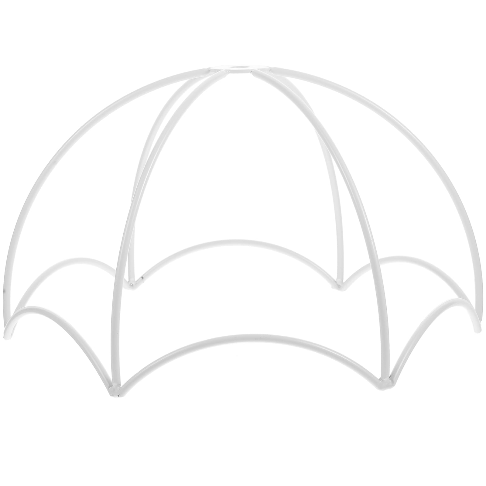 Toddmomy Lampshade Frame Diy 1Set 9.8X9.8X5.7In White Metal - Walmart.com