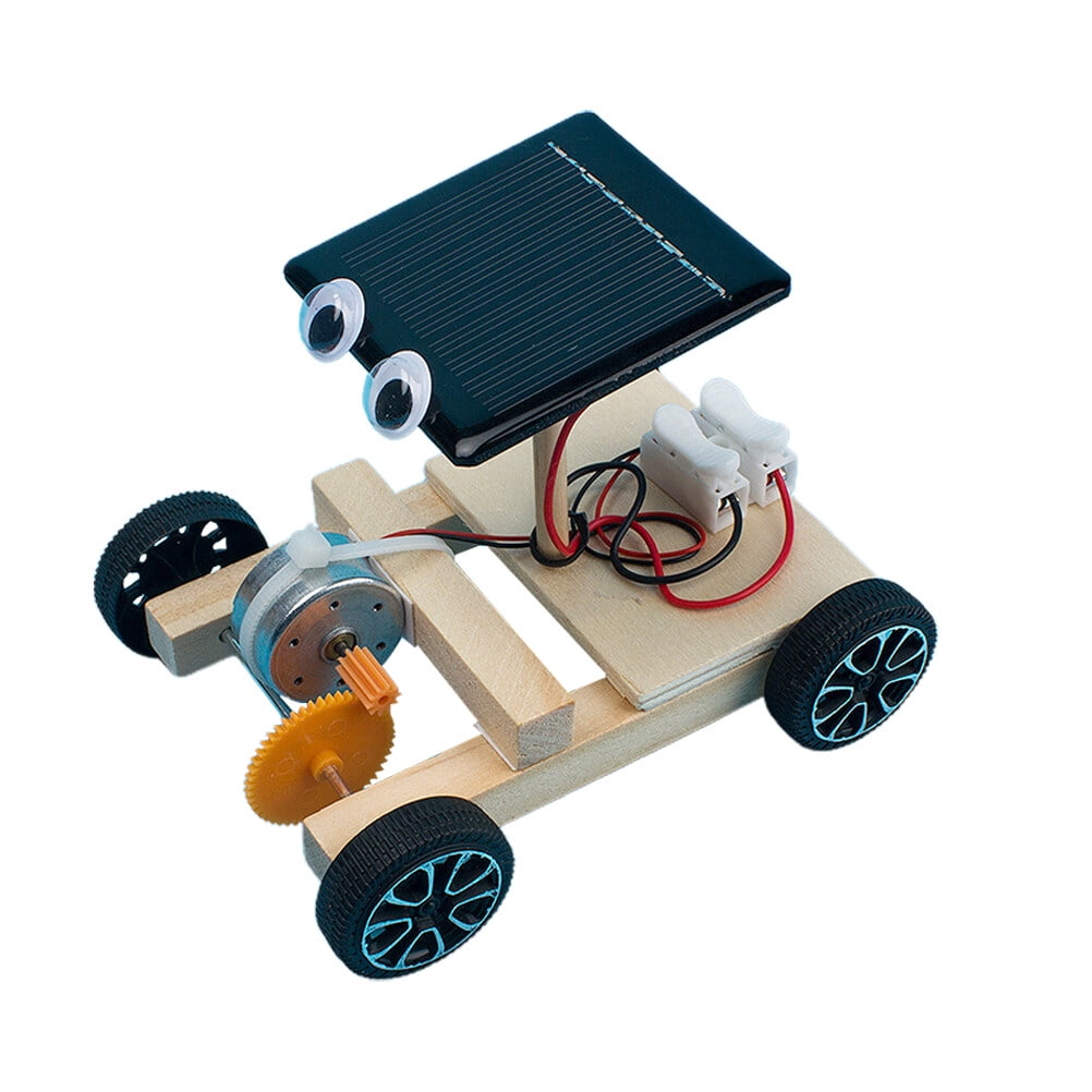 Solar Powered Mini Car DIY Plastic Model for Kids Playing and Learning ...