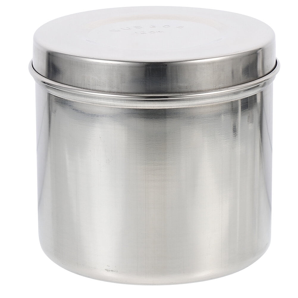 Masteelf Stainless Steel Storage Jar for Cotton Balls Gauze and ...