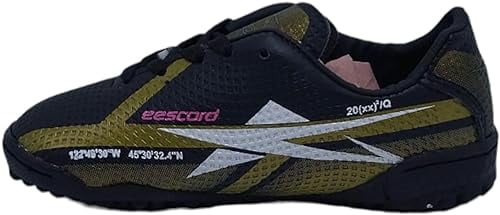 Eescord Kids Turf Soccer Cleats Shoes Model 2000 Black /White/Gold - Walmart.com